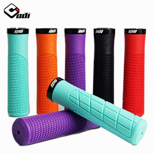 a A orange ODI Handlebar Grips Mtb Fold Bike Grips Locking Rubber Bicycle Handle Cover Anti slip Durable Mountain Cycling Odi Grip on OnBuy