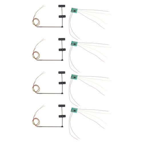 4X 3 Color Traffic Light Signals Ho Oo Scale Model 6LED for DIY Sand ...