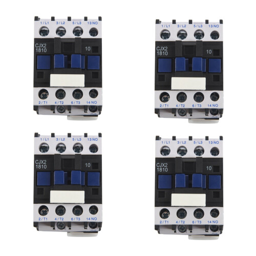 4X Power AC Contactor 1NO AC 220V 50/60Hz Coil Motor Relay 32A 3-Phase ...