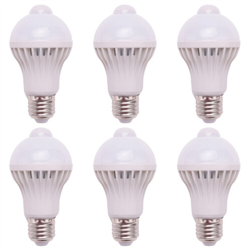 6X E27 Led Bulb Light Motion Sensor Light LED PIR Motion Sensor Lamp ... 6X E27 Led Bulb Light Motion Sensor Light LED PIR Motion Sensor Lamp ...
