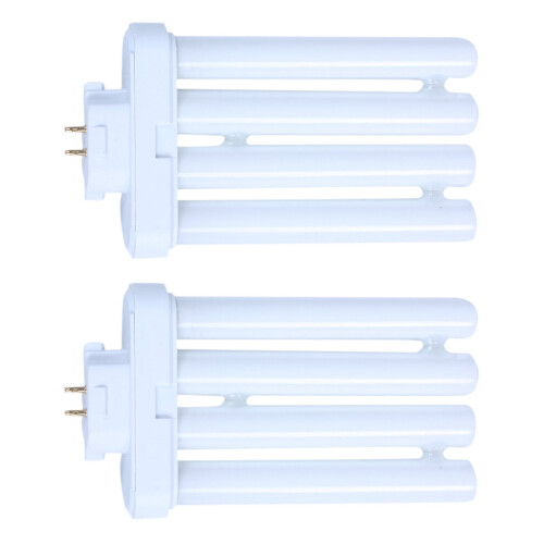 2X 220V 27W 4 Pin Rows 6500K Double-H Tube Compact Fluorescent Lamp ...