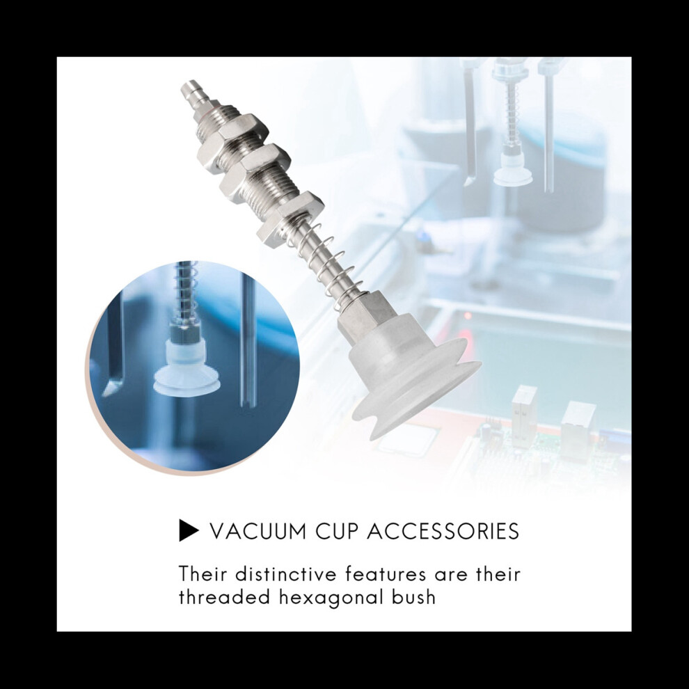 3X 86mm Suction Cup Bracket Hexagonal Bushing Thread Vacuum Cup Liquid ...