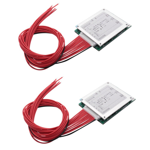 2X 13S 48V 20A -Ion Lithium Cell Battery Protection Bms Pcb Board Protection with Balance for E ...