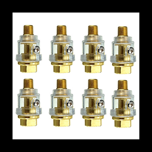 8Pcs Mini Oiler Pneumatic Tool Accessories- 1/4Inch NPT Oiler Oil ...