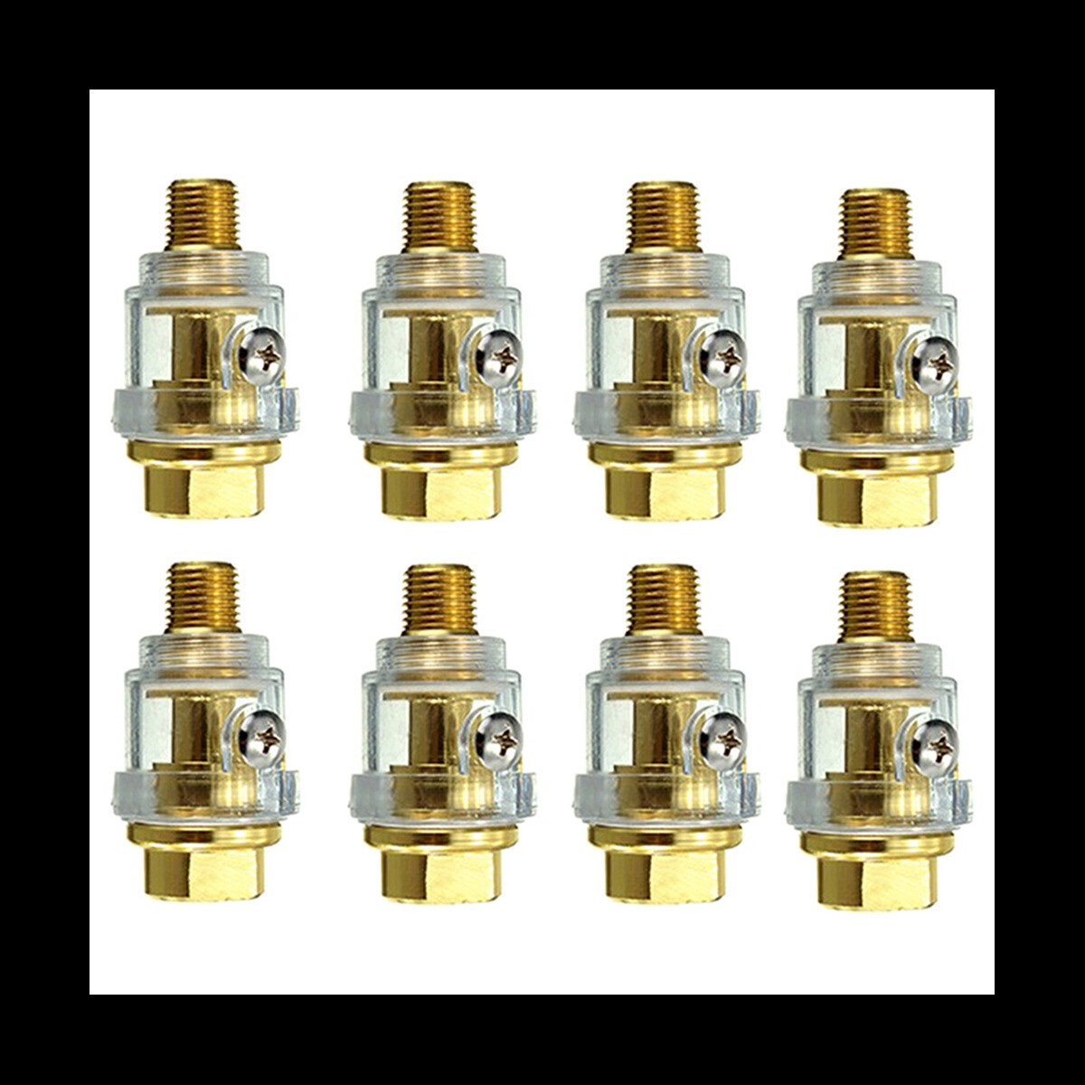 8Pcs Mini Oiler Pneumatic Tool Accessories- 1/4Inch NPT Oiler Oil ...