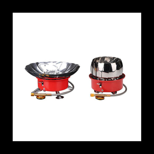 Outdoor Portable Three Stove Picnic Mountaineering Windbreak Stove Head ...