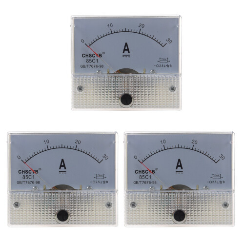3X 85C1 Analog Current Panel Meter DC 30A AMP Ammeter on OnBuy