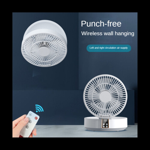 Remote Control Wireless Circulating Air Cooling Fan with LED Light ...