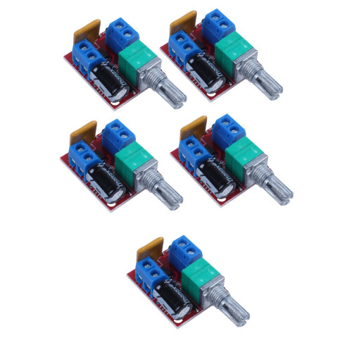 5X Mini DC Motor PWM Speed Controller 3V 6V 12V 24V 35VDC 90W 5A DC ...