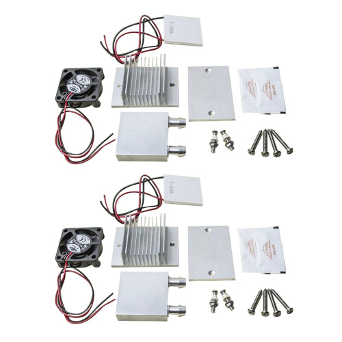 2X DIY Kit TEC1-12706 Thermoelectric Peltier Module Water Cooler Cooling System 60W on OnBuy