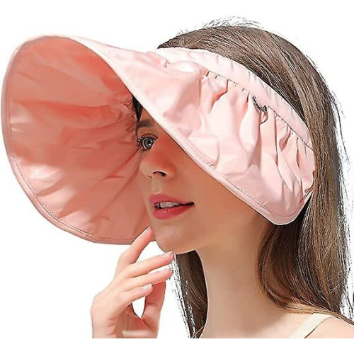 (Pink) Sun Visors For Women Uv Protection Visor Hats For Women,sun ...