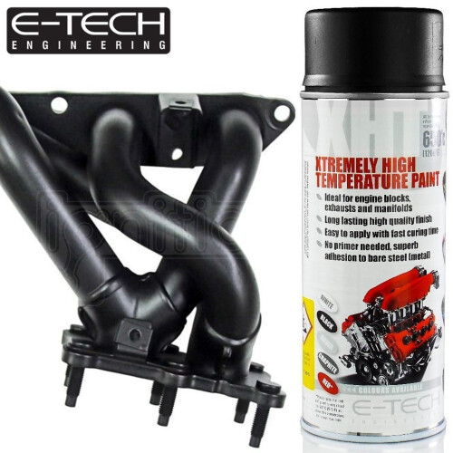 E-TECH XHT BLACK EXtremely High Temperature Paint VHT Car Engine ...