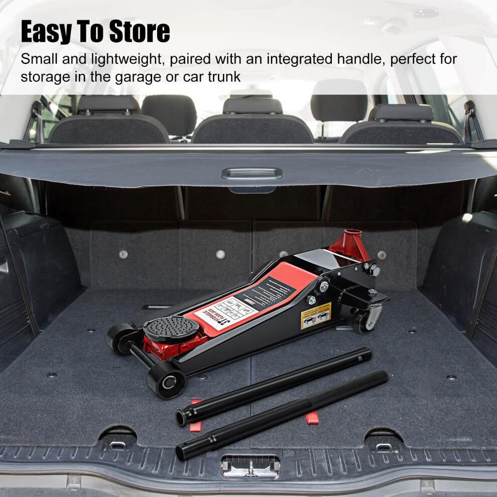 3T Hydraulic Trolley Floor car Jack for Van Car Caravan Van
