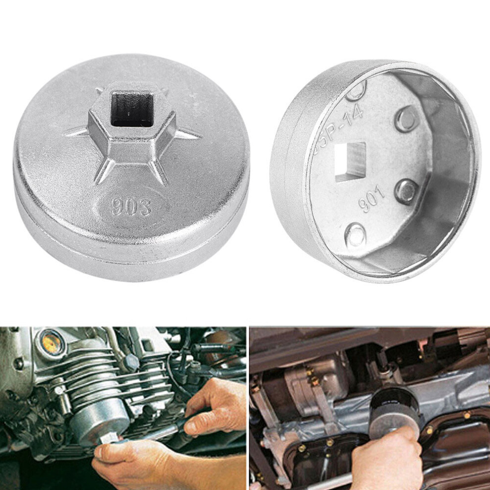 23 piece cap type oil filter wrench set Socket Removal