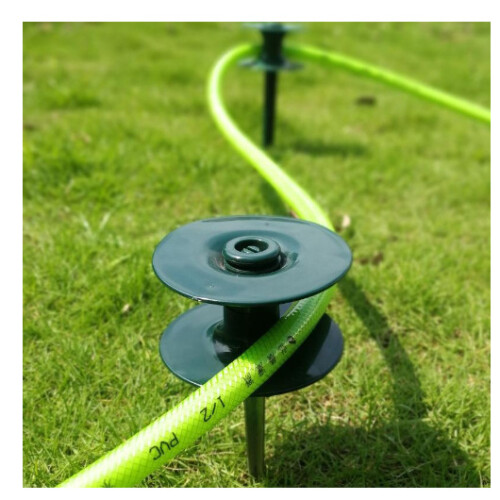 2pcs Ground plug-in water pipe guide pulley Gardening hose steering ...