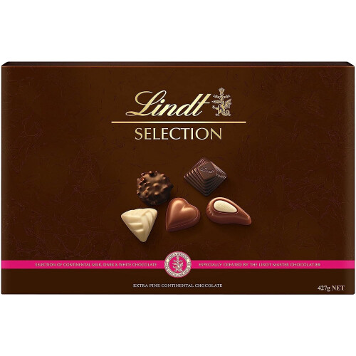 Lindt Selection Extra Fine Continental Chocolate Box Extra Large, 40 ...