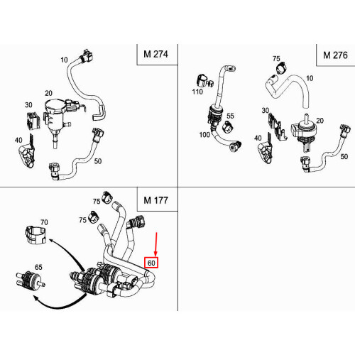 MERCEDES-BENZ E W213 Purge Valve A2134706901 NEW GENUINE on OnBuy