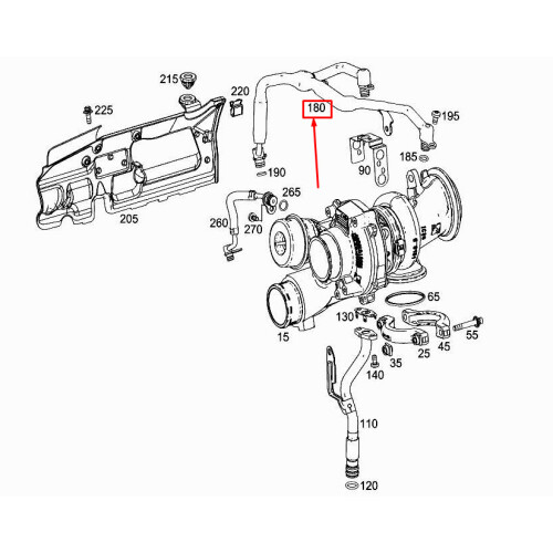 MERCEDES-BENZ E W213 Engine Oil Feed Line A1770908800 NEW GENUINE on OnBuy
