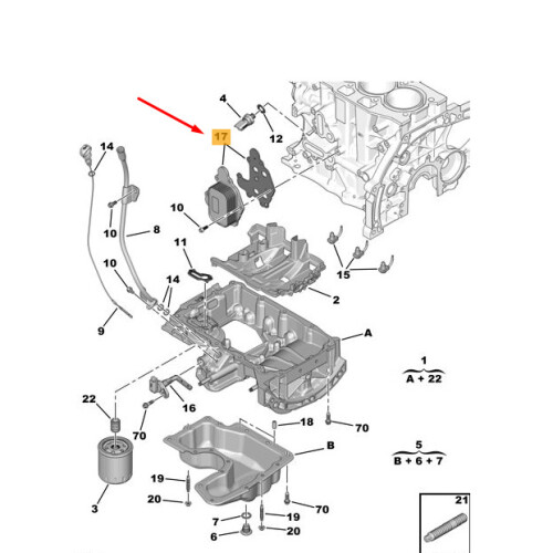 CITROËN C3 MK3 SX Oil Cooler 9839253380 NEW GENUINE on OnBuy