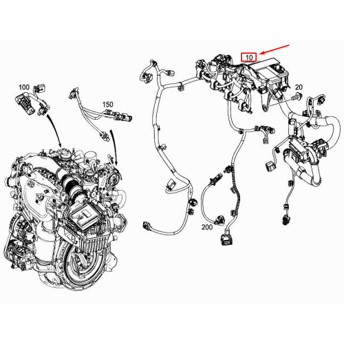 MERCEDES-BENZ A W177 Engine Wiring Harness A2601501600 NEW GENUINE on OnBuy