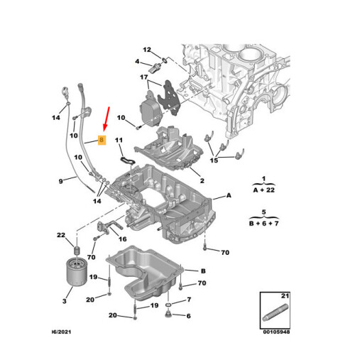 CITROËN C3 MK3 SX Engine Oil Gauge Guide 9807011780 NEW GENUINE on OnBuy