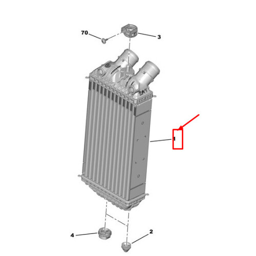PEUGEOT 208 MK2 P21 Air Distribution Exchanger 9824742280 NEW GENUINE ...