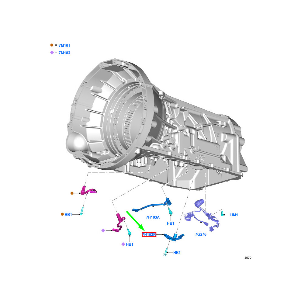 FORD RANGER T6 MK1 Output Shaft Speed Sensor L1MP-7H103-AA 2350526 NEW ...