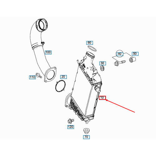 MERCEDES-BENZ E W213 Intercooler Radiator A6420900414 NEW GENUINE on OnBuy