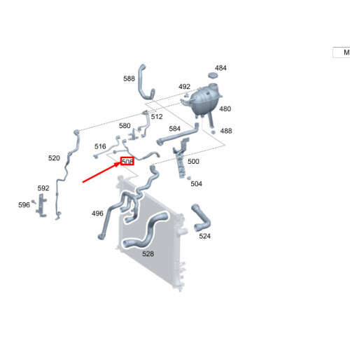 MERCEDES-BENZ GLE W167 Coolant Bleed Line A1675015200 NEW GENUINE on OnBuy