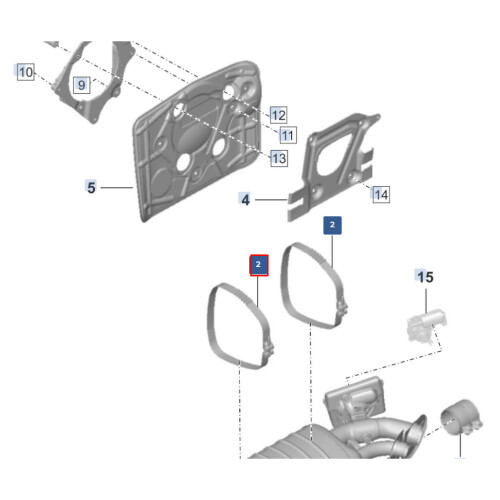 PORSCHE 911 992 Carrera Exhaust Silencer Tensioning Strap 992251571 NEW ...