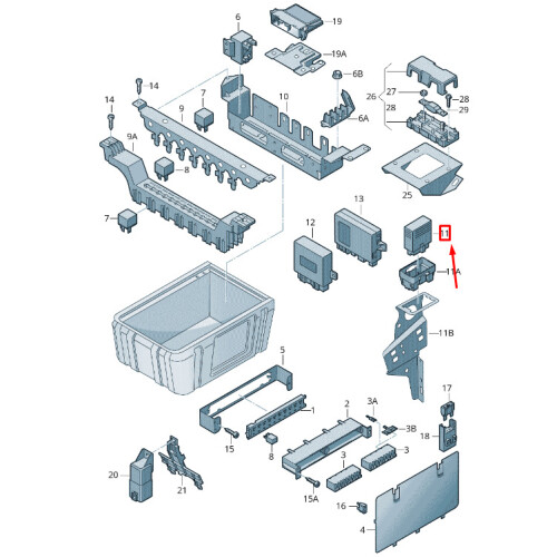 VOLKSWAGEN CRAFTER 2F MK1 Emergency Siren Relay 2D0951273 NEW GENUINE ...