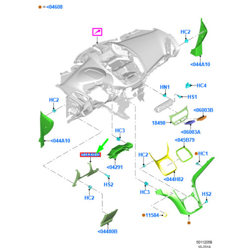 FORD KUGA MK2 C520 Instrument Panel Left Trim LHD 1785531 NEW GENUINE ...
