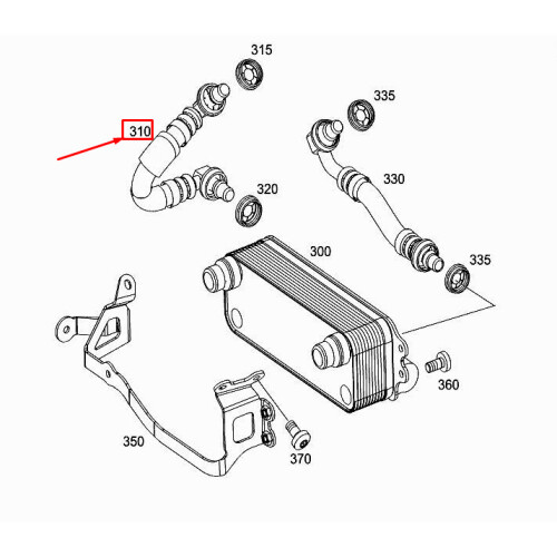 MERCEDES-BENZ E W213 Engine Oil Feed Line A0002703700 NEW GENUINE on OnBuy