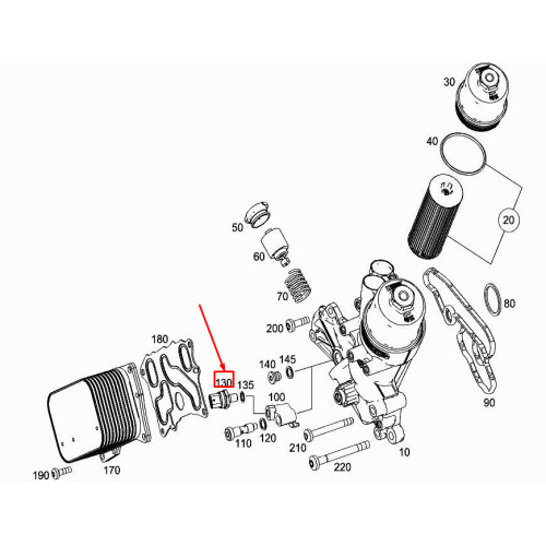 MERCEDES-BENZ S W222 Engine Oil Pressure Sensor A2709050500 NEW GENUINE ...