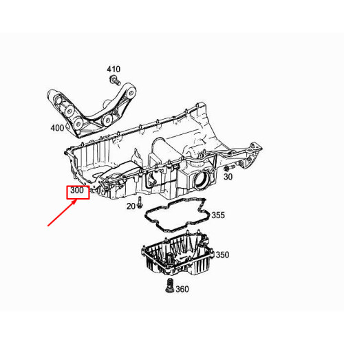 MERCEDES-BENZ CLS C257 Upper Engine Oil Pan A6560108301 NEW GENUINE on ...