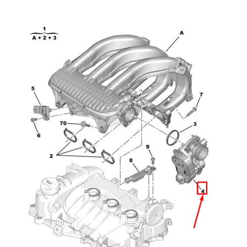 PEUGEOT 208 MK2 P21 Air Intake Throttle Body 9842632980 NEW GENUINE on ...