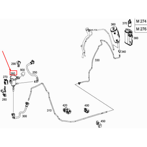 MERCEDES-BENZ C Coupe C205 Purge Control Valve A2054700593 NEW GENUINE ...