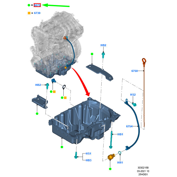 FORD RANGER T6 MK1 Engine Oil Pan BB3G-6675-AC 5141248 NEW GENUINE on OnBuy