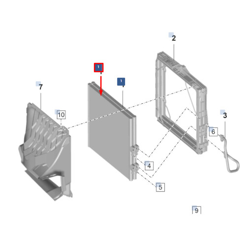 PORSCHE Taycan A/C Condenser Radiator 9J1260403A NEW GENUINE on OnBuy