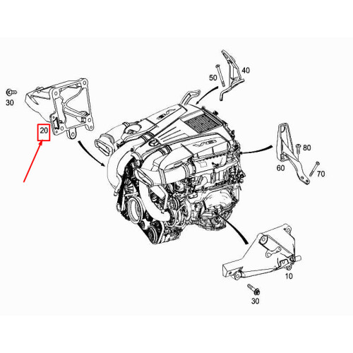 MERCEDES-BENZ S W222 Right Engine Carrier A2782235604 NEW GENUINE on OnBuy