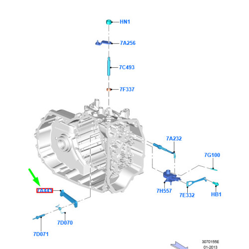 FORD KUGA MK2 C520 Transmission Control Pawl 9L8P-7A441-AF 5250328 NEW ...