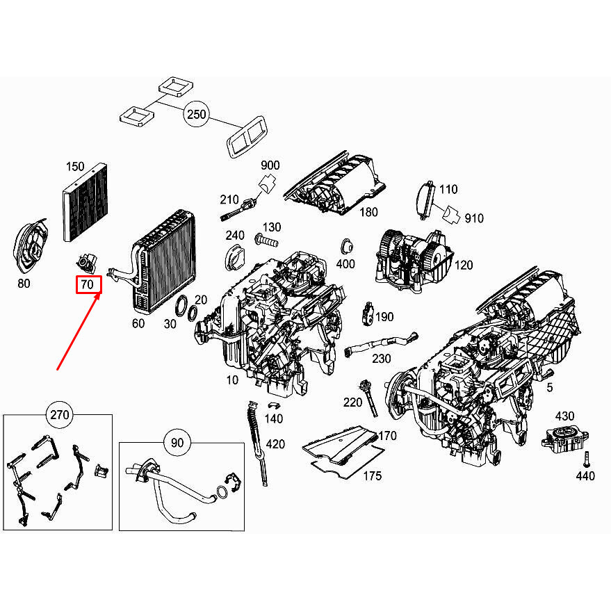 MERCEDES-BENZ S W222 Air Conditioner Expansion Valve A2178300084 NEW ...