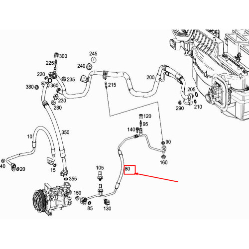 MERCEDES-BENZ A W177 A/C Refrigerant Line A1778304701 NEW GENUINE on OnBuy