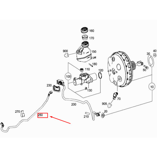 MERCEDES-BENZ E W212 Vacuum Line A2124304829 NEW GENUINE on OnBuy