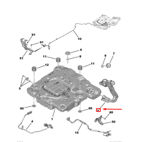 PEUGEOT 208 MK2 P21 Urea Tank Fluid Filler Neck 9824616280 NEW GENUINE ...