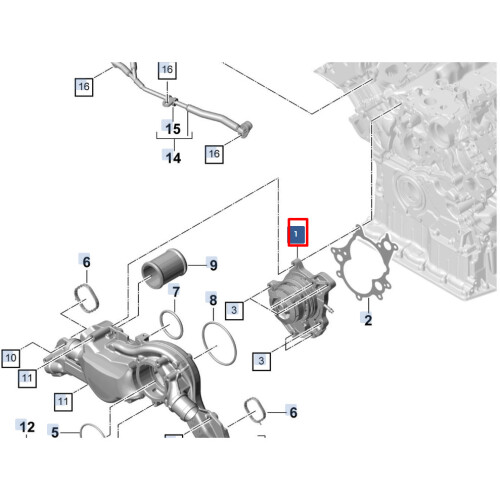 PORSCHE CAYENNE 9Y0 Water Coolant Pump 9A712101403 NEW GENUINE on OnBuy