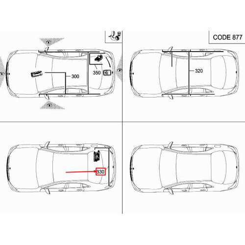 MERCEDES-BENZ E W213 Rear Tail Lamps Wiring Harness A2135405235 NEW ...