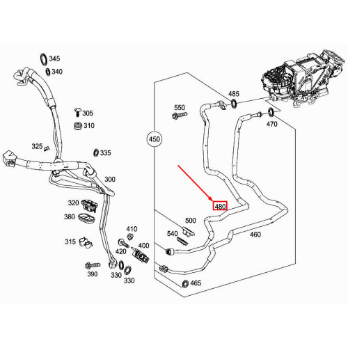 MERCEDES-BENZ S W222 A/C Refrigerant Line A2228303502 NEW GENUINE on OnBuy