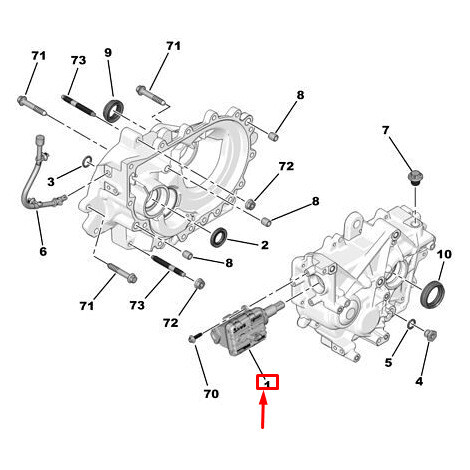 PEUGEOT 208 MK2 P21 Reducer Park Finger Locking Actuator 9842603080 NEW ...