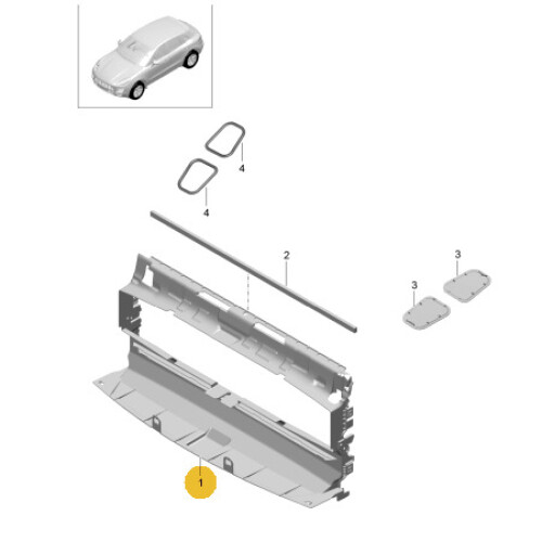 PORSCHE MACAN 95B Rear Air Guide 95B121707E NEW GENUINE on OnBuy